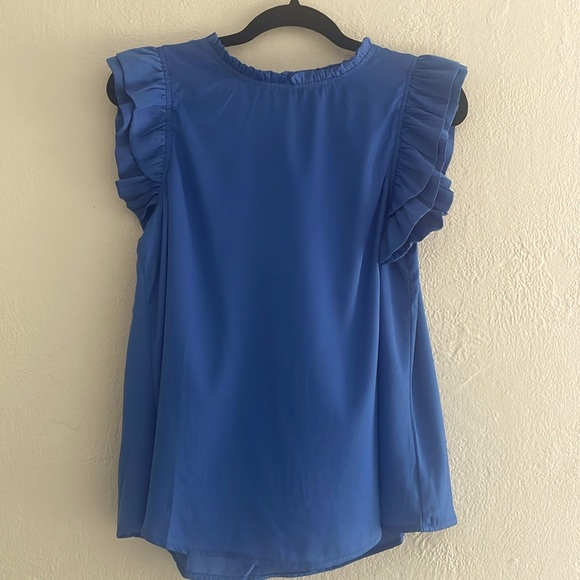 mittoshop | Tops | Mittoshop Brand Medium Connie Top Blue | Poshmark